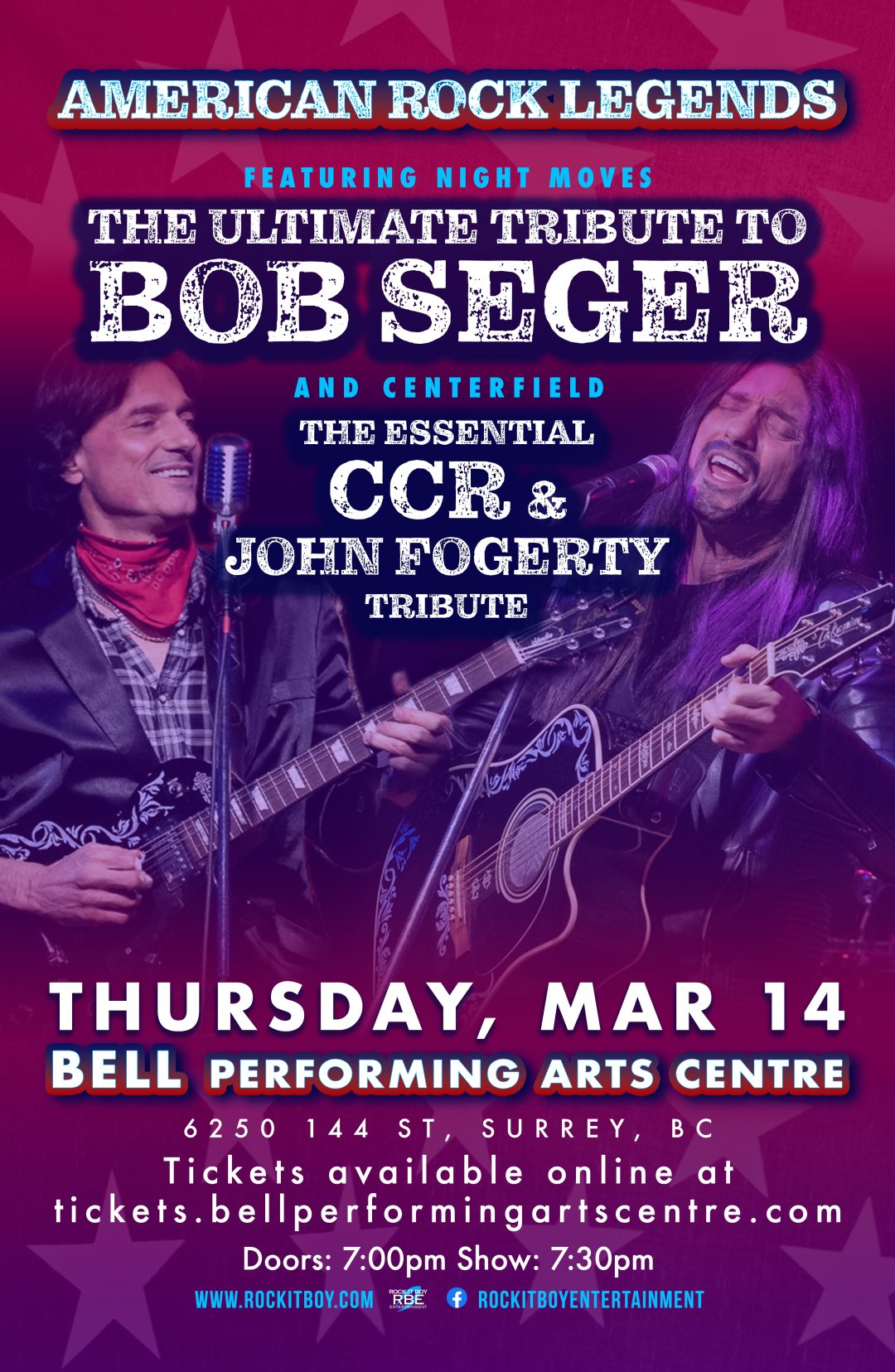 AMERICAN ROCK LEGENDS FEAT. NIGHT MOVES - A TRIBUTE TO BOB SEGER AND ...